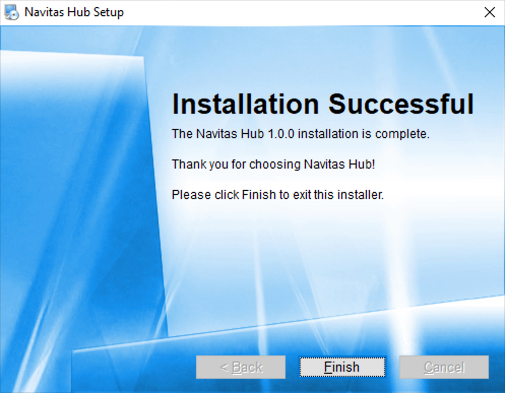 Navitas Hub - Installation Guide – Navitas Solutions